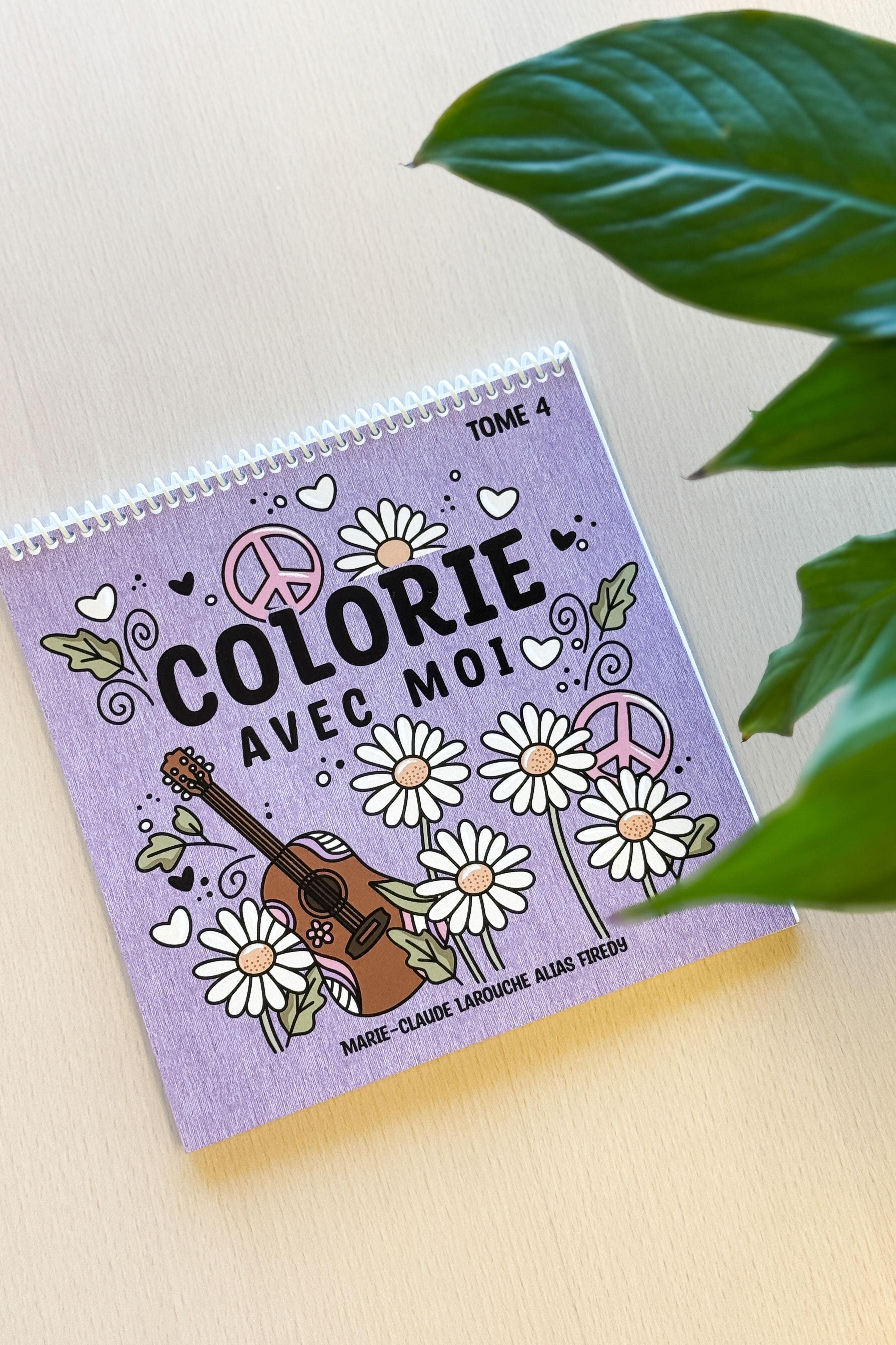 Cahier à colorier - Firedy - Tome 4 - Joyeux rétro – Marée - Chandelles