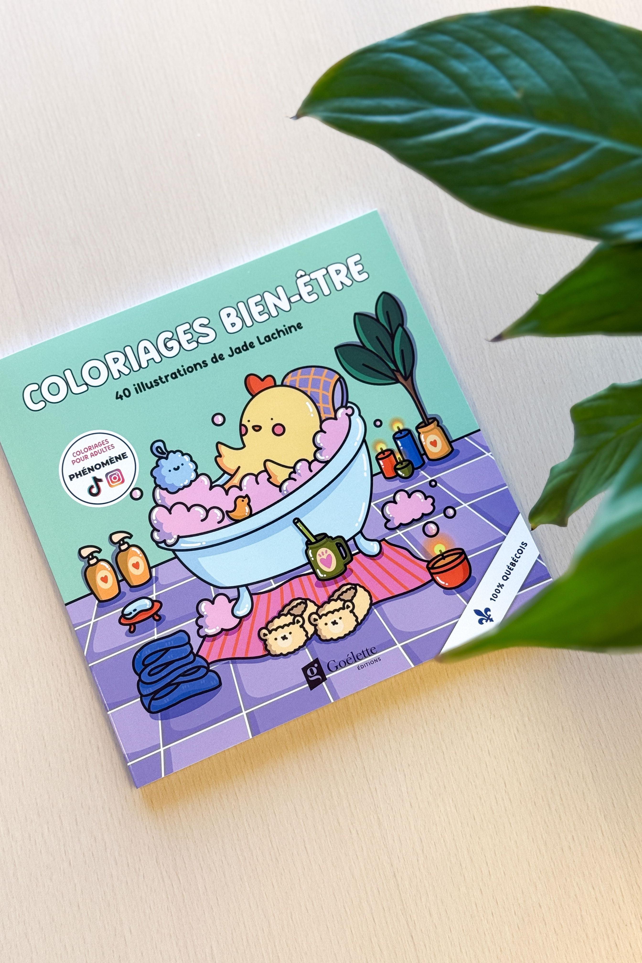 Cahier à colorier - Jade Lachine - Coloriages bien-être – Marée ...