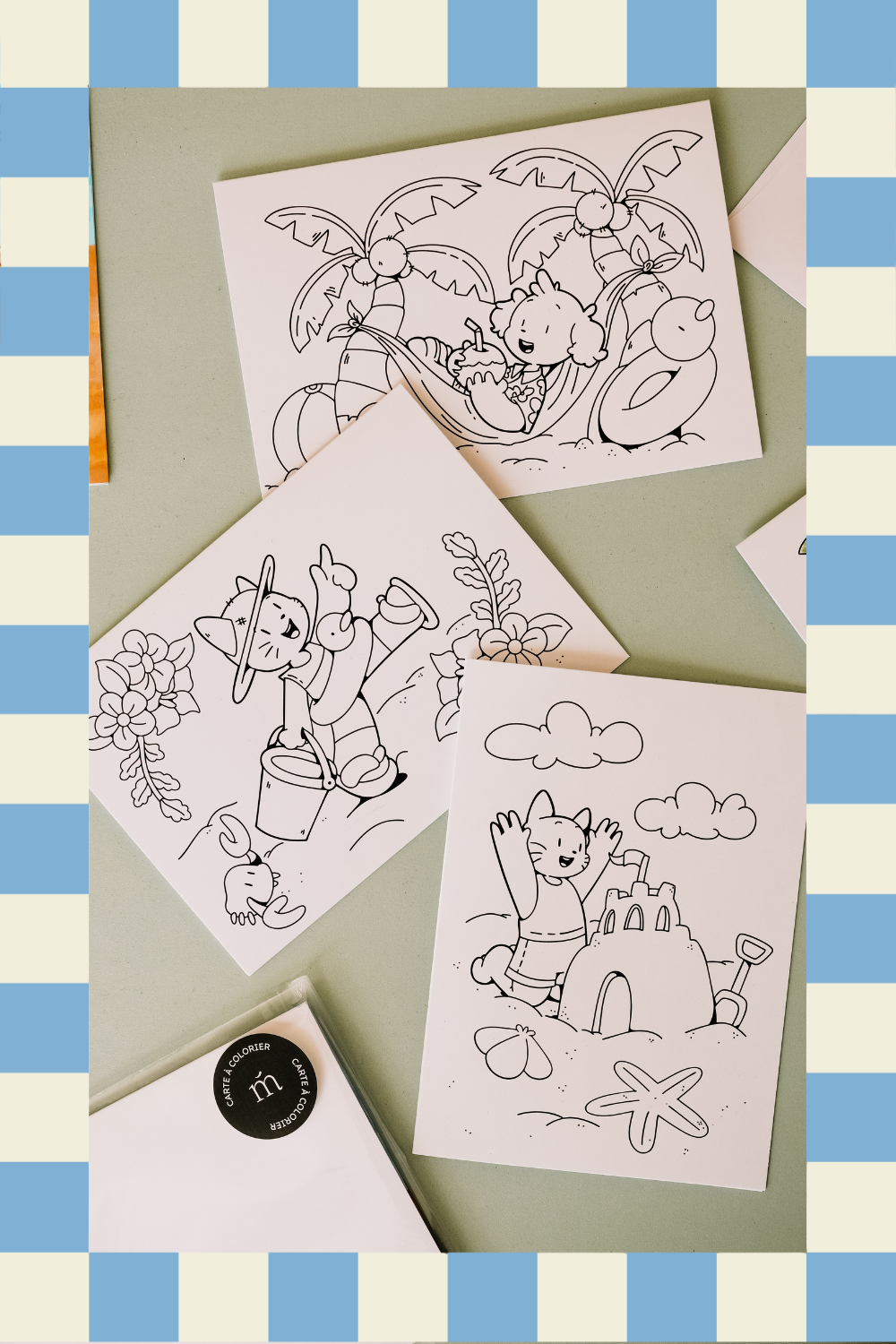 VENTE D'ENTREPÔT - Carte à colorier – Marée - Chandelles