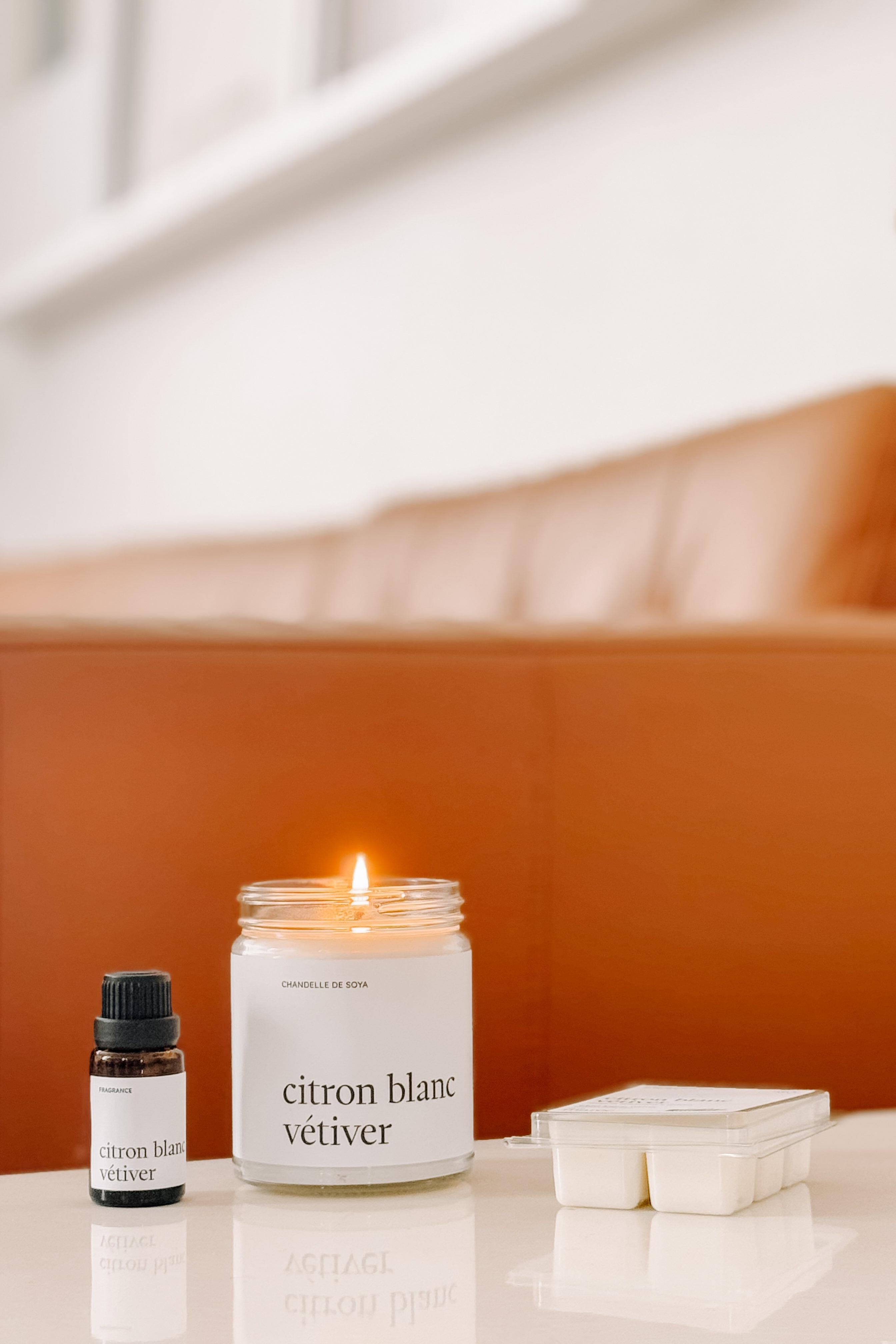 Ensemble découverte - Citron blanc vétiver – Marée - Chandelles